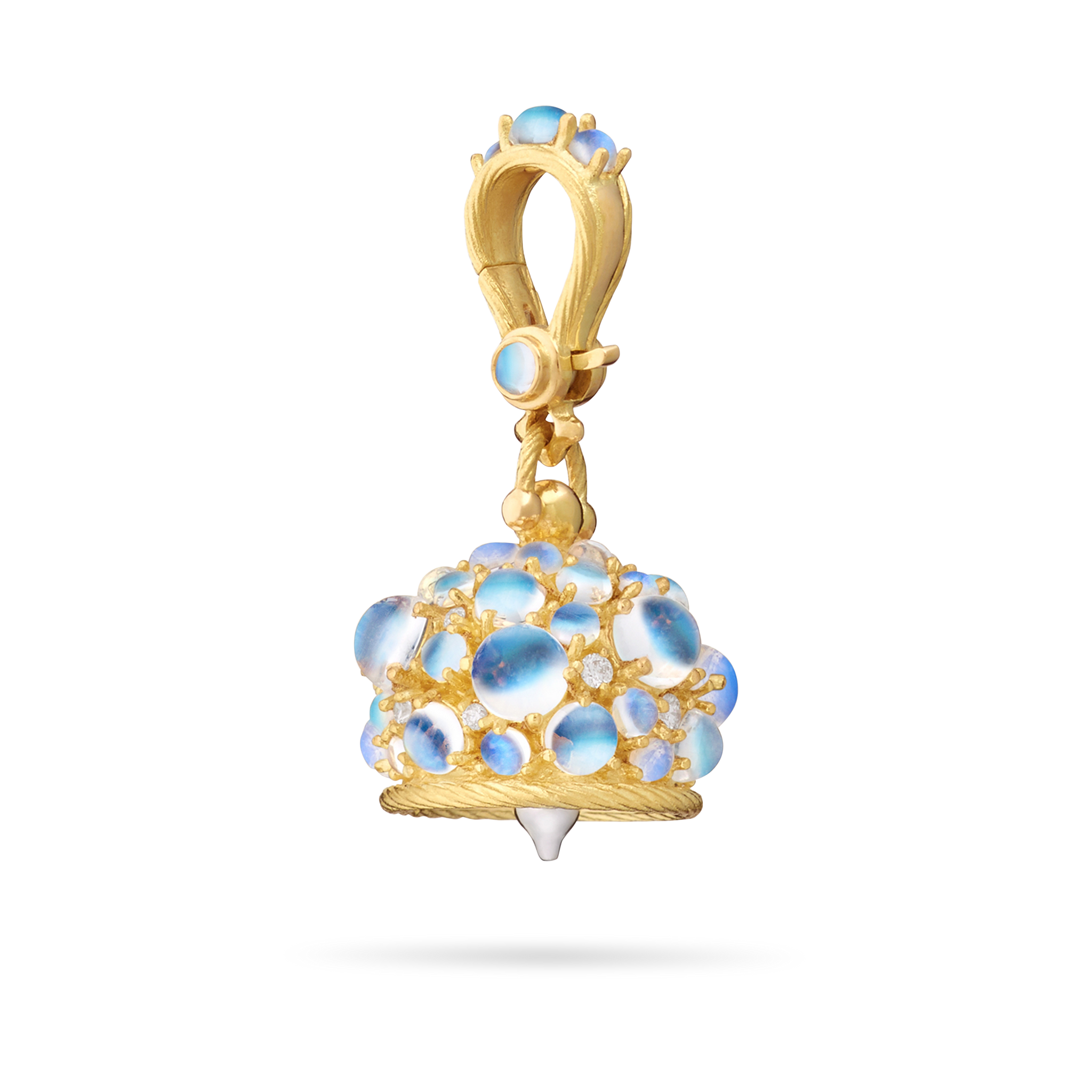 Moonstone Meditation Bell With Diamonds – Paul Morelli Design, Inc.