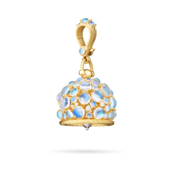 Moonstone Meditation Bell With Diamonds – Paul Morelli Design, Inc.