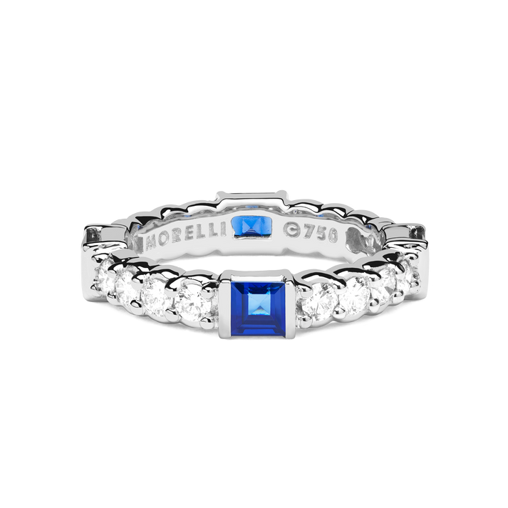 Pinpoint Square Diamond Eternity Ring – Paul Morelli Design, Inc.