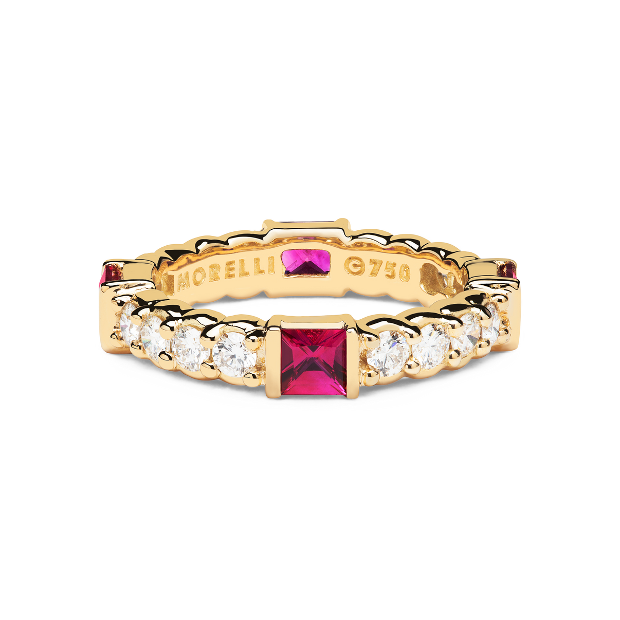 Pinpoint Square Diamond Eternity Ring – Paul Morelli Design, Inc.