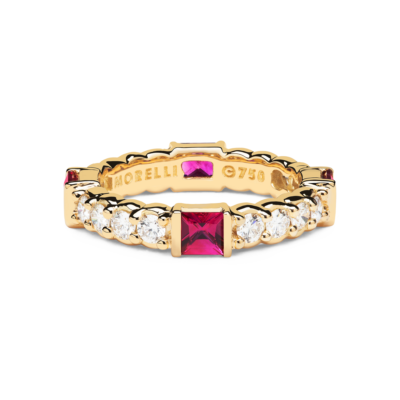 Pinpoint Square Diamond Eternity Ring – Paul Morelli Design, Inc.