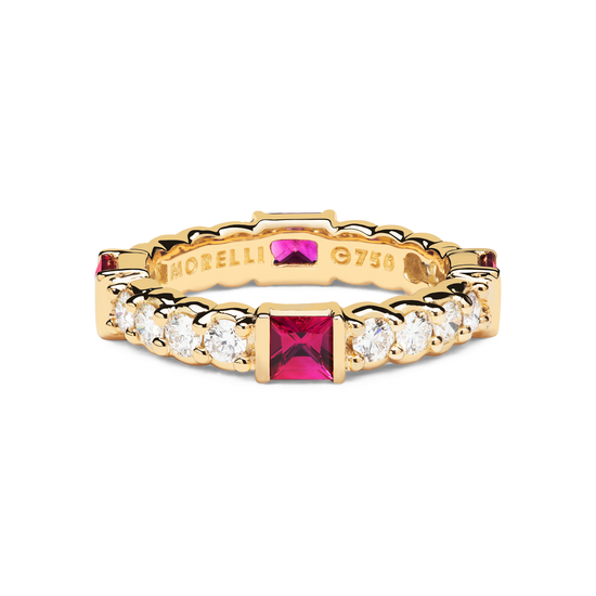 Pinpoint Square Diamond Eternity Ring – Paul Morelli Design, Inc.