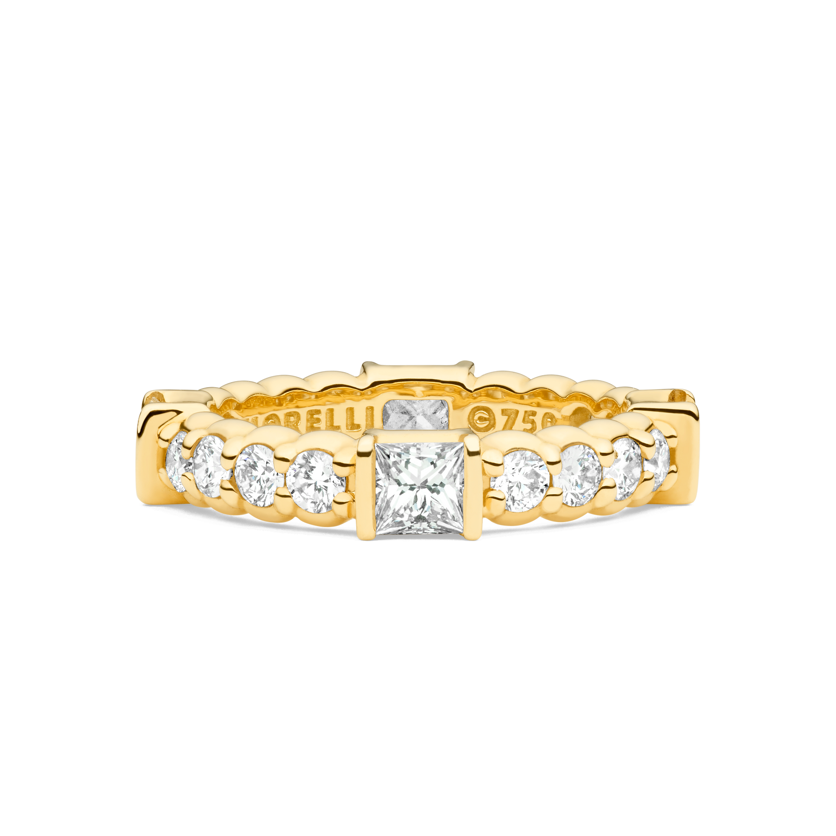 Pinpoint Square Diamond Eternity Ring – Paul Morelli Design, Inc.