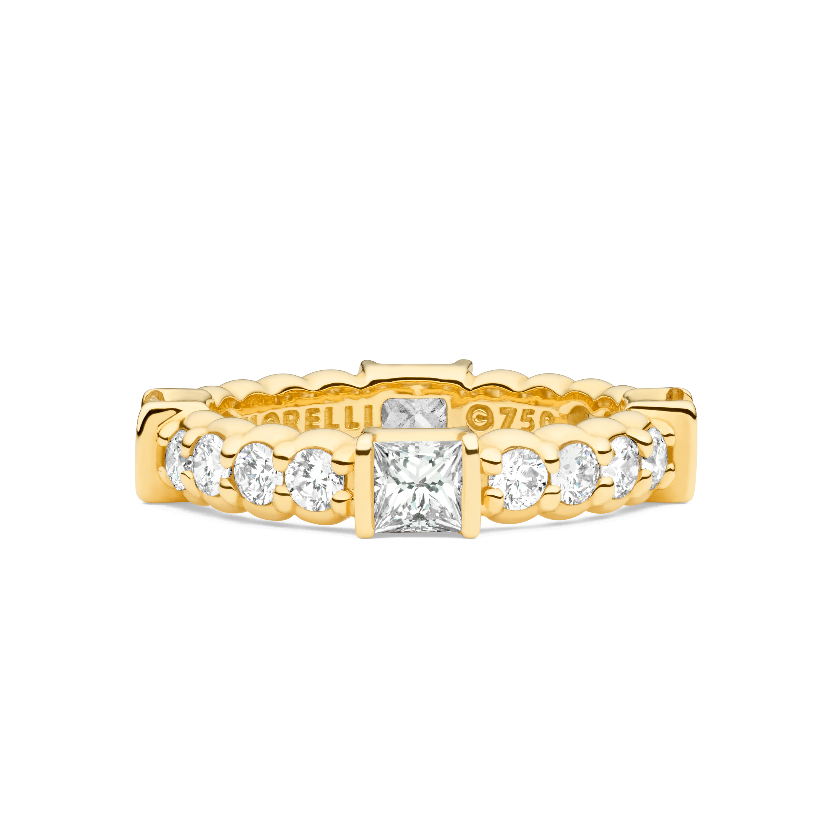 Pinpoint Square Diamond Eternity Ring – Paul Morelli Design, Inc.